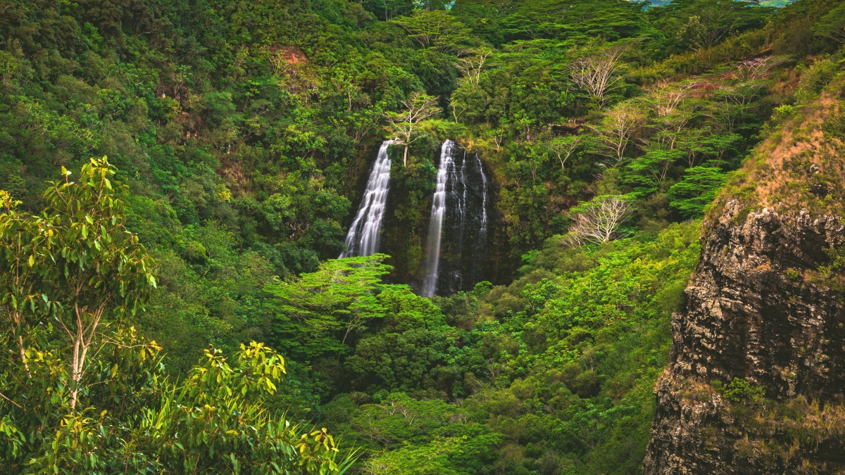 Upper Waikani Falls - Hawaii Travel Guide