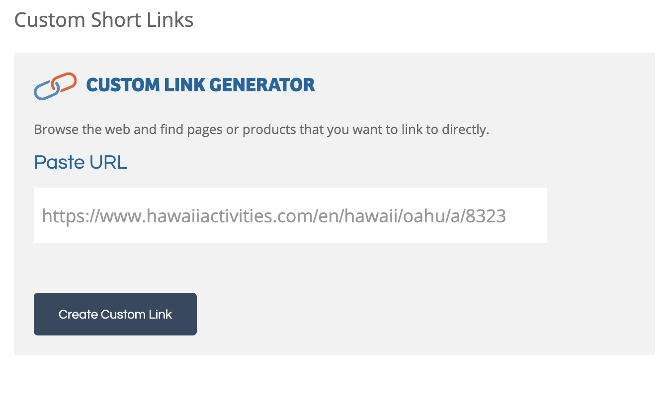 How to Create Custom Links with ShareASale - Hawaii Travel Guide